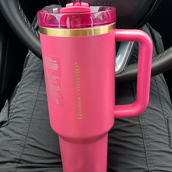 Stanley | Dining | 224 Starbucks And Stanley Collab Hot Pink And Gold ...